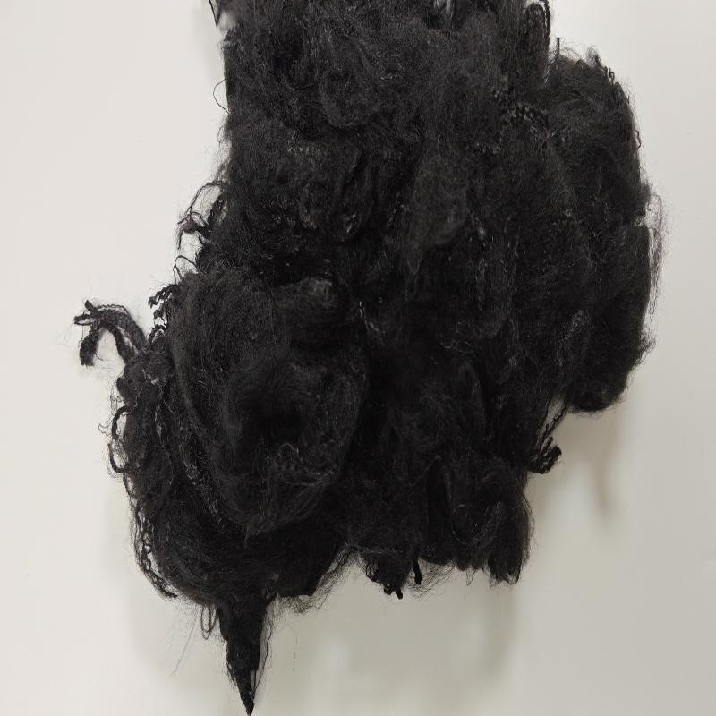 Low Price Recycled Black PP Fiber 3D*76mm Polypropylene Staple Fiber